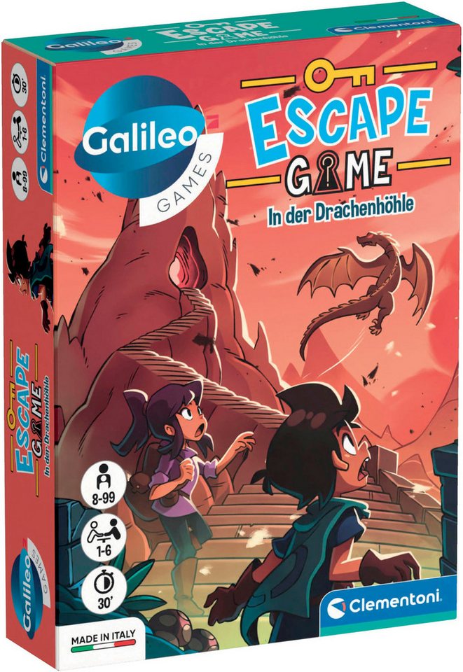 Clementoni® Spiel Galileo Games, Escape Games, In der Drachenhöhle ... Clementoni® Spiel Galileo Games, Escape Games, In der Drachenhöhle ...