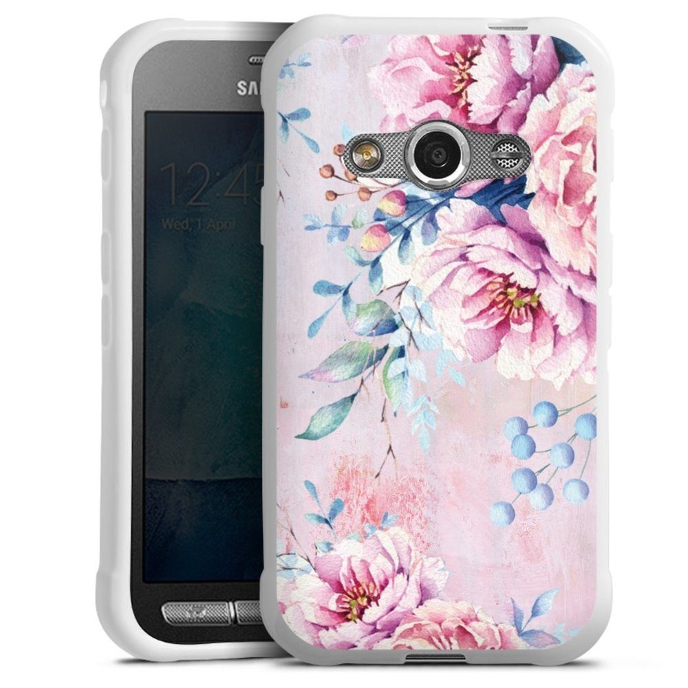 Deindesign Handyhülle Watercolour Flower 3 Samsung Galaxy Xcover 3