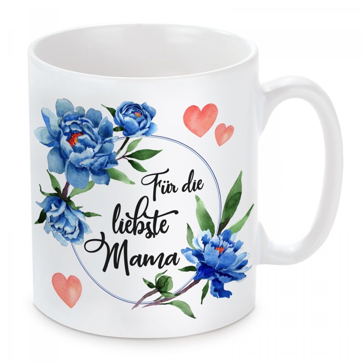 Herzbotschaft Tasse Kaffeebecher mit Motiv Für die liebste Mama, Keramik, Kaffeetasse ...
