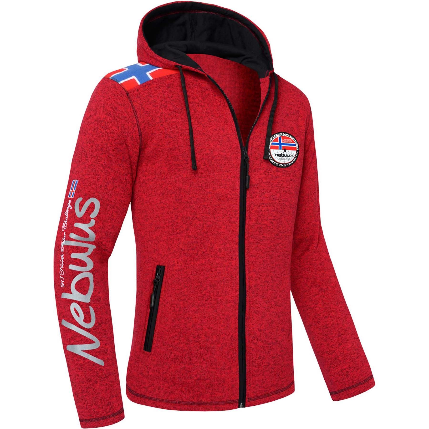Nebulus Fleecejacke NORSKA, P4646 - Herren, navy meliert, 3XL
