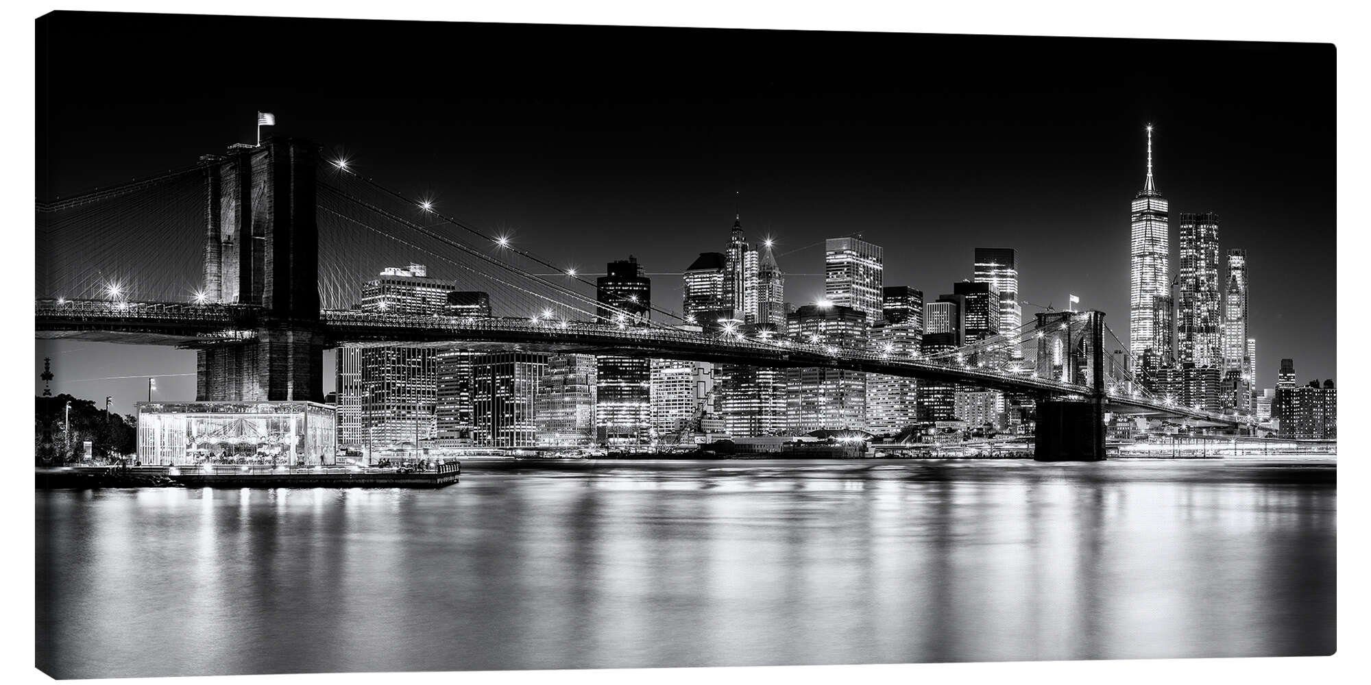 Posterlounge Leinwandbild Sascha Kilmer New York City Skyline Bei