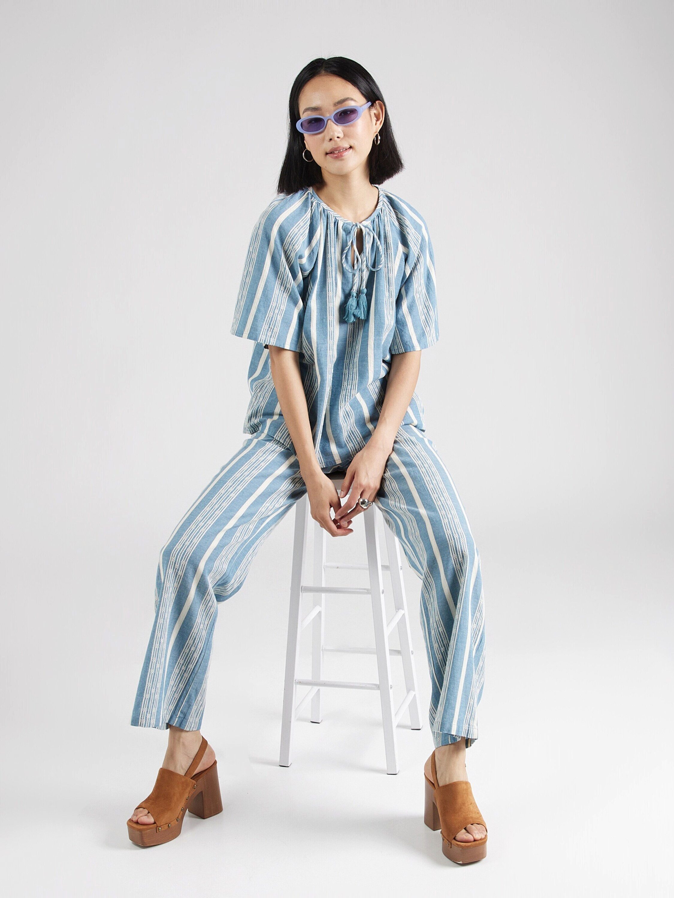 Sisters Point Funktionsbluse INGA-SS (1-tlg) Drapiert/gerafft ...
