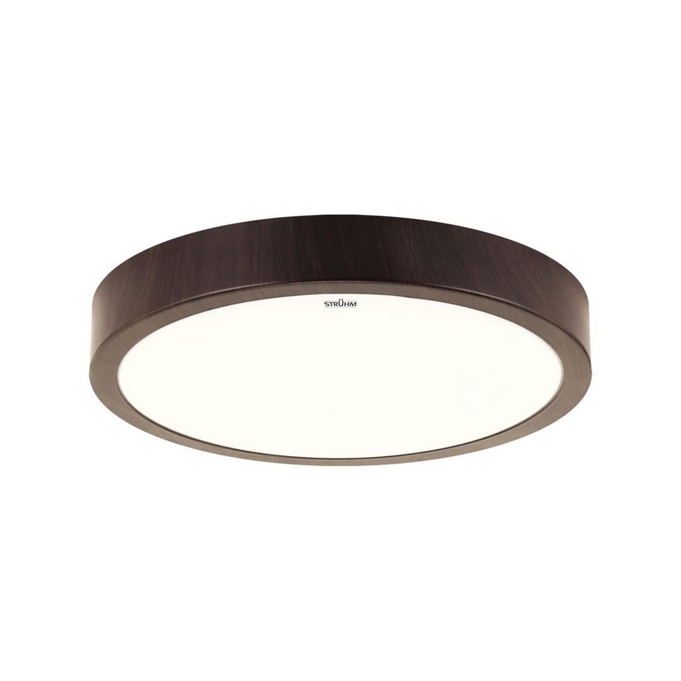 Licht Erlebnisse Deckenleuchte Luca Led Neutralweiß Led Ip44 Wenge D
