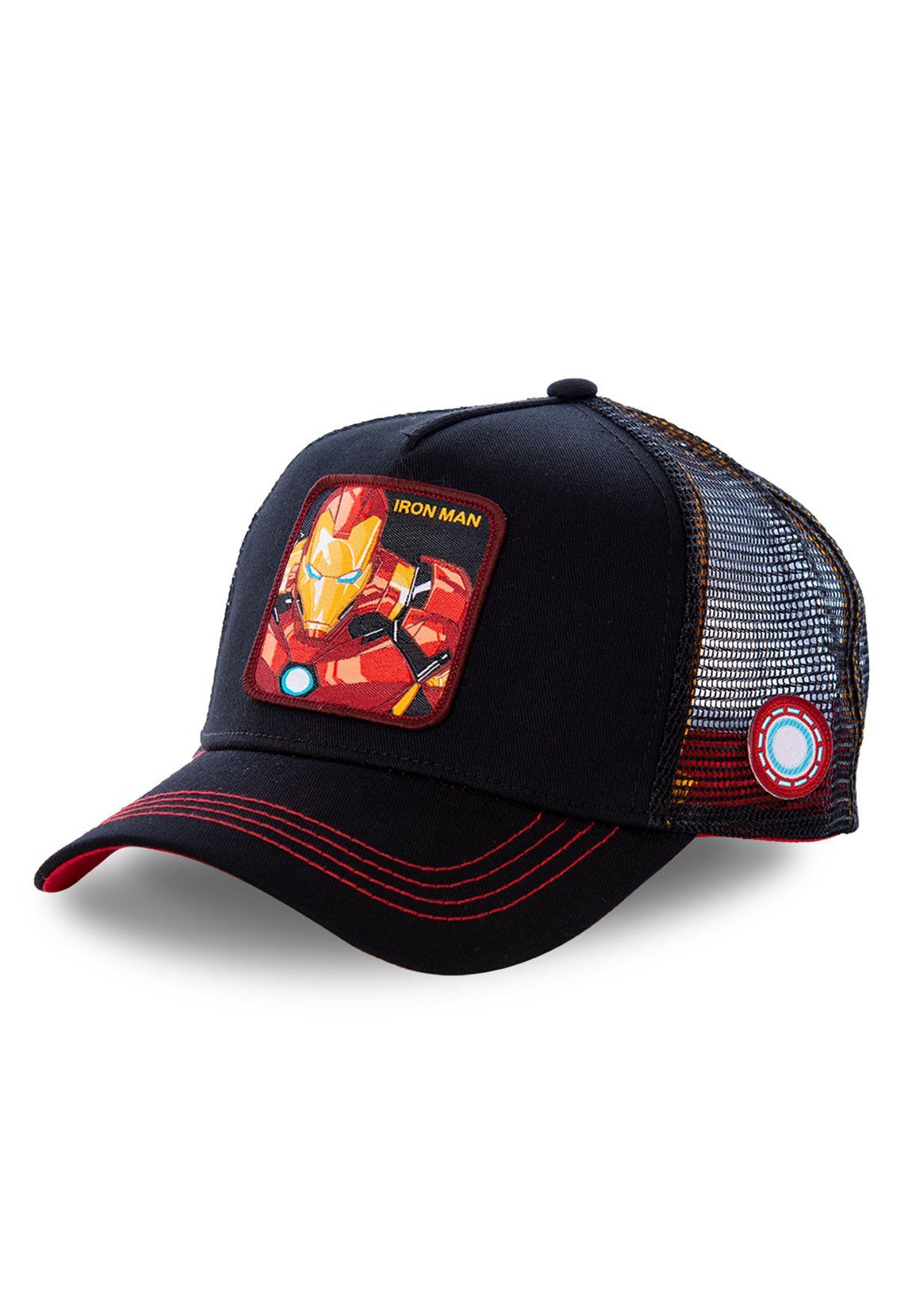 Capslab Trucker Cap Capslab Trucker Cap IRON MAN Schwarz