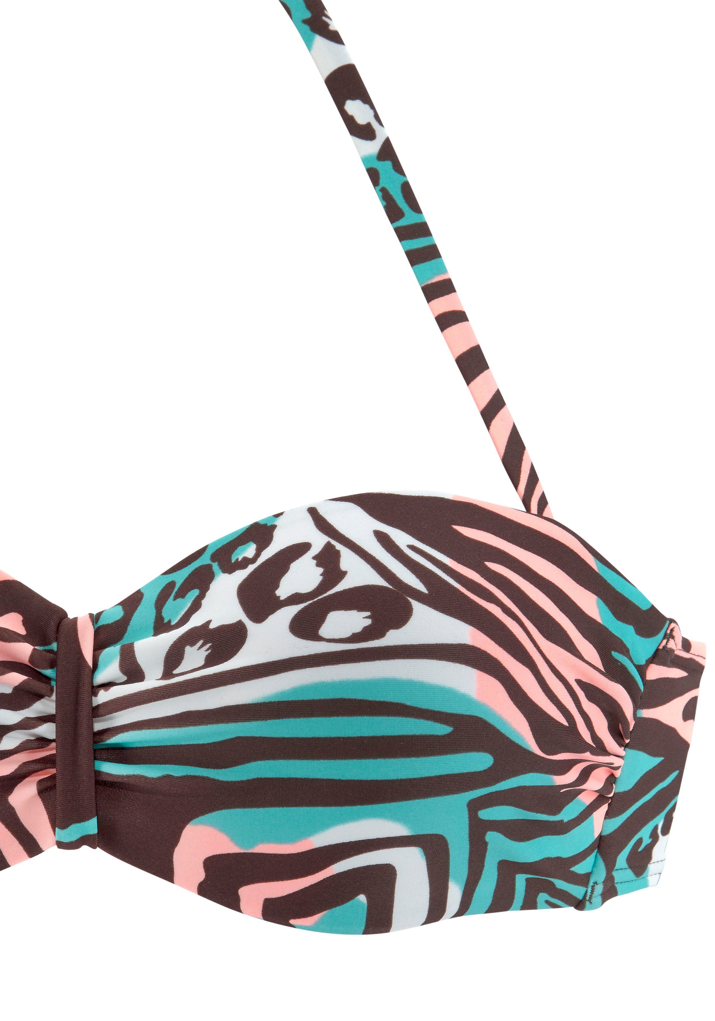 Venice Beach Bügel-Bandeau-Bikini-Top Maia, mit trendigem Tierdruck
