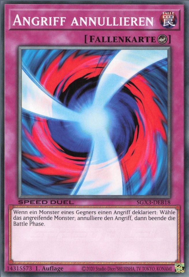 Recollectibles Sammelkarte Yugioh Karte Angriff Annullieren Deutsch Yu