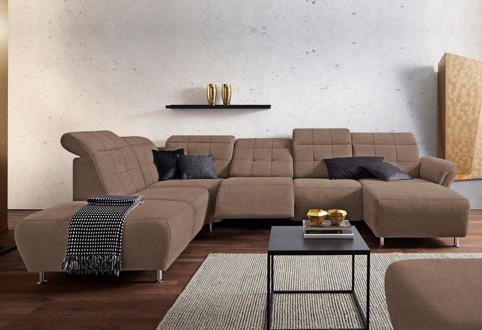 Places Of Style Wohnlandschaft Manhattan U Form 2 Sitze Mit