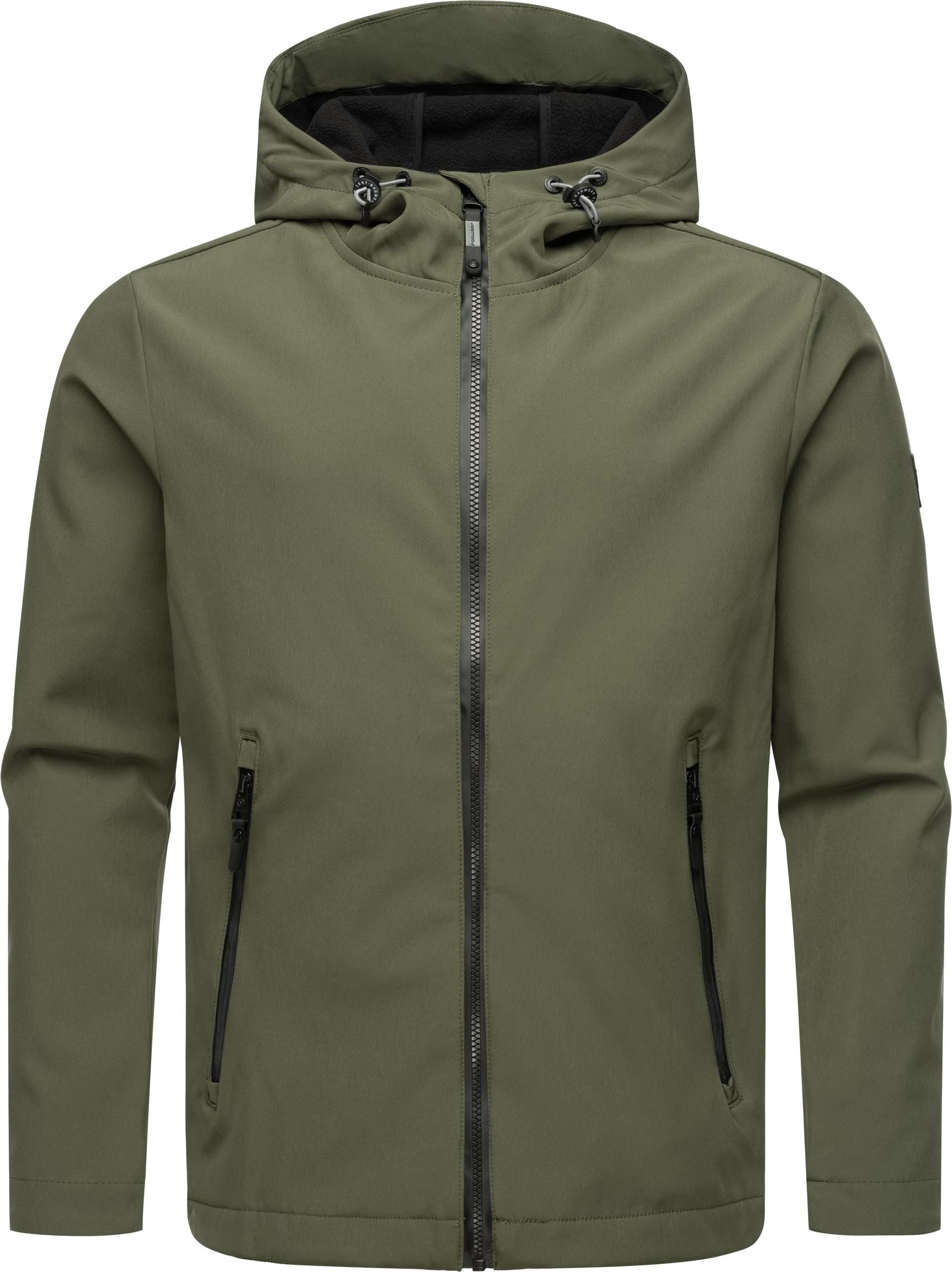 Ragwear Softshelljacke Shellwie Warm Wasserdichte Herren Übergangsjacke