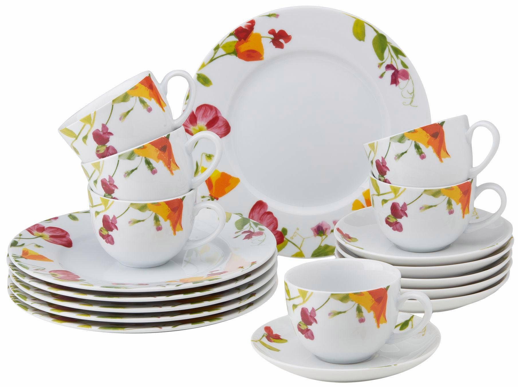 VIVO VILLEROY & BOCH GROUP Kaffeeservice, Porzellan, 18 Teile, »SWEET ...