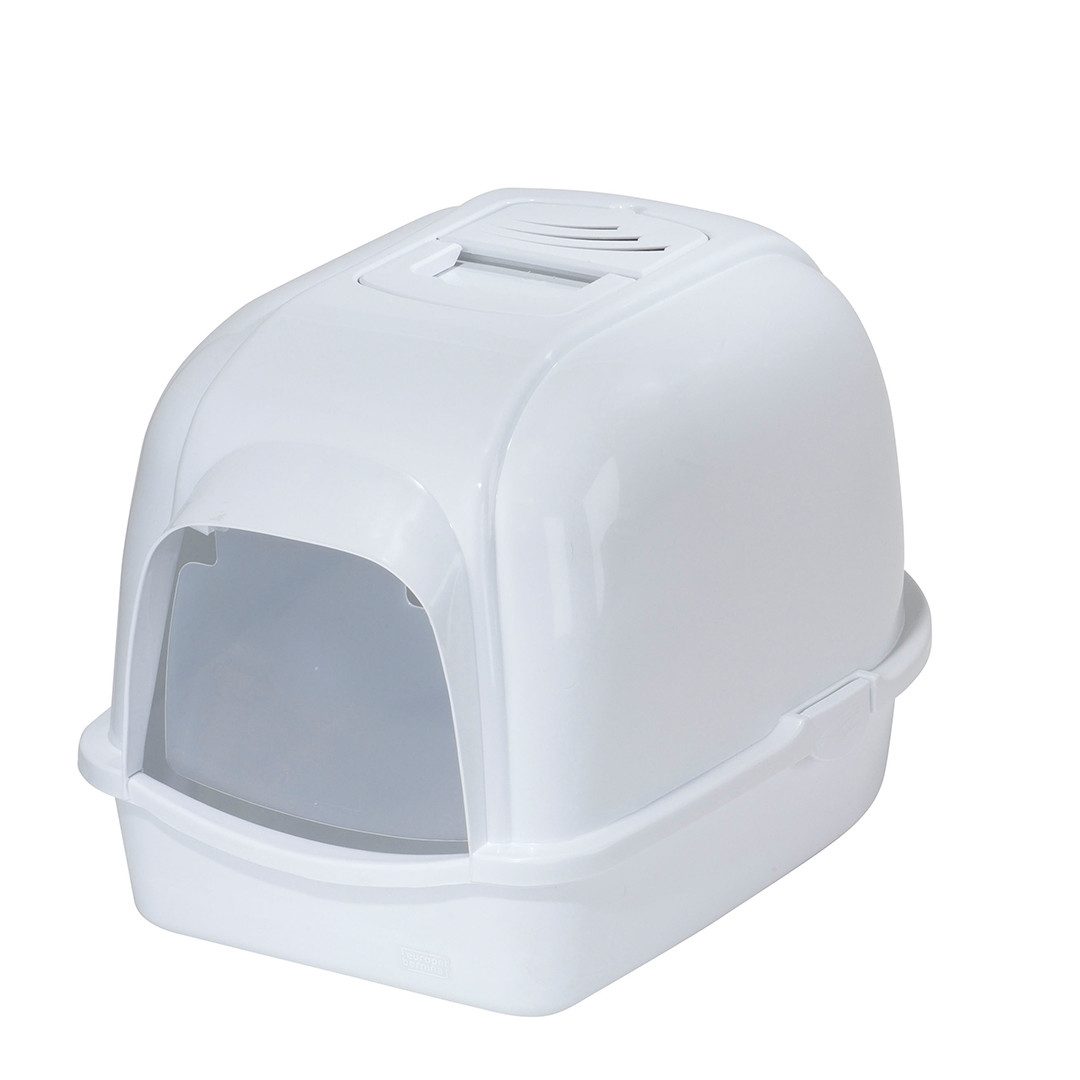 EBI Katzentoilette EBI Eck-Katzentoilette Prism M - schwarz, Katzen Klo