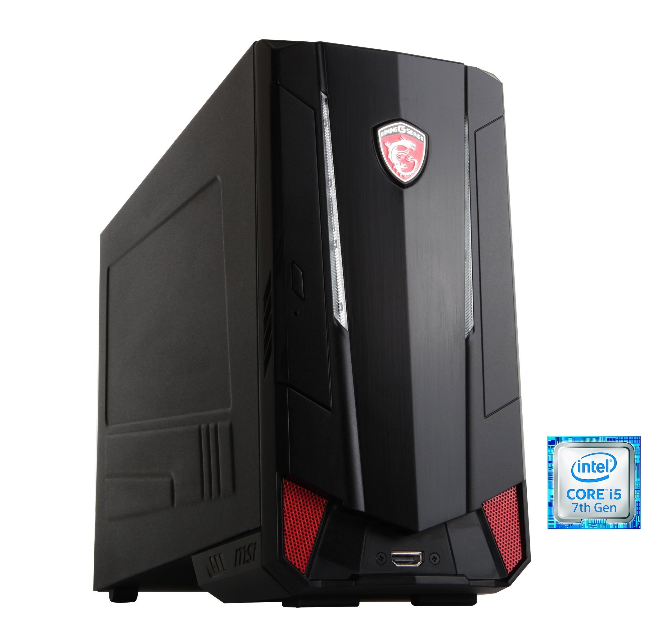MSI Gaming PC Intel® i5-7400 2TB 16GB Optane GeForce® GTX 1050 Ti ...