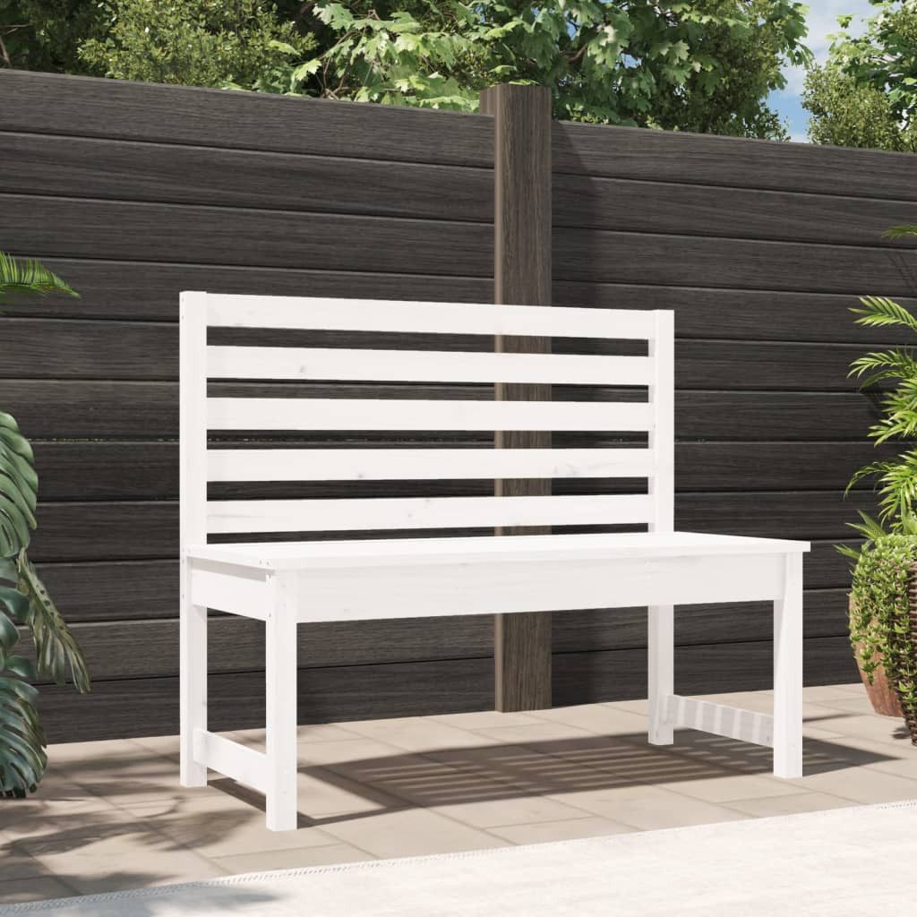 furnicato Gartenbank Klassische aus massivem Kiefernholz 109x48x91,5 cm ...