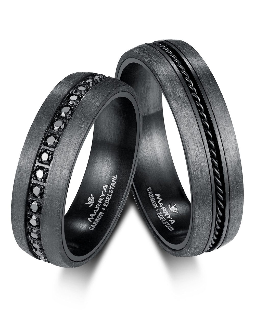 MARRYA Partnerring Carbon Ringe Trauringe Eheringe Partnerringe