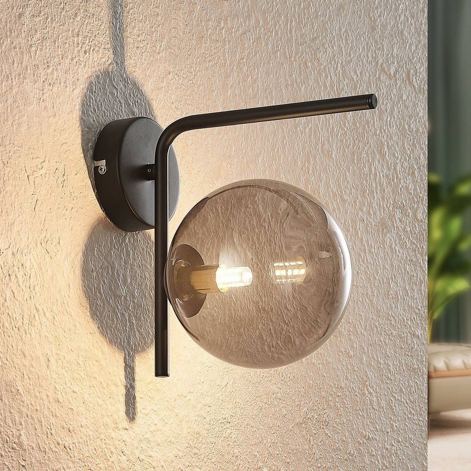 Lindby Wandleuchte Sugiava Led Lampen Warmweiß Modern Eisen Glas