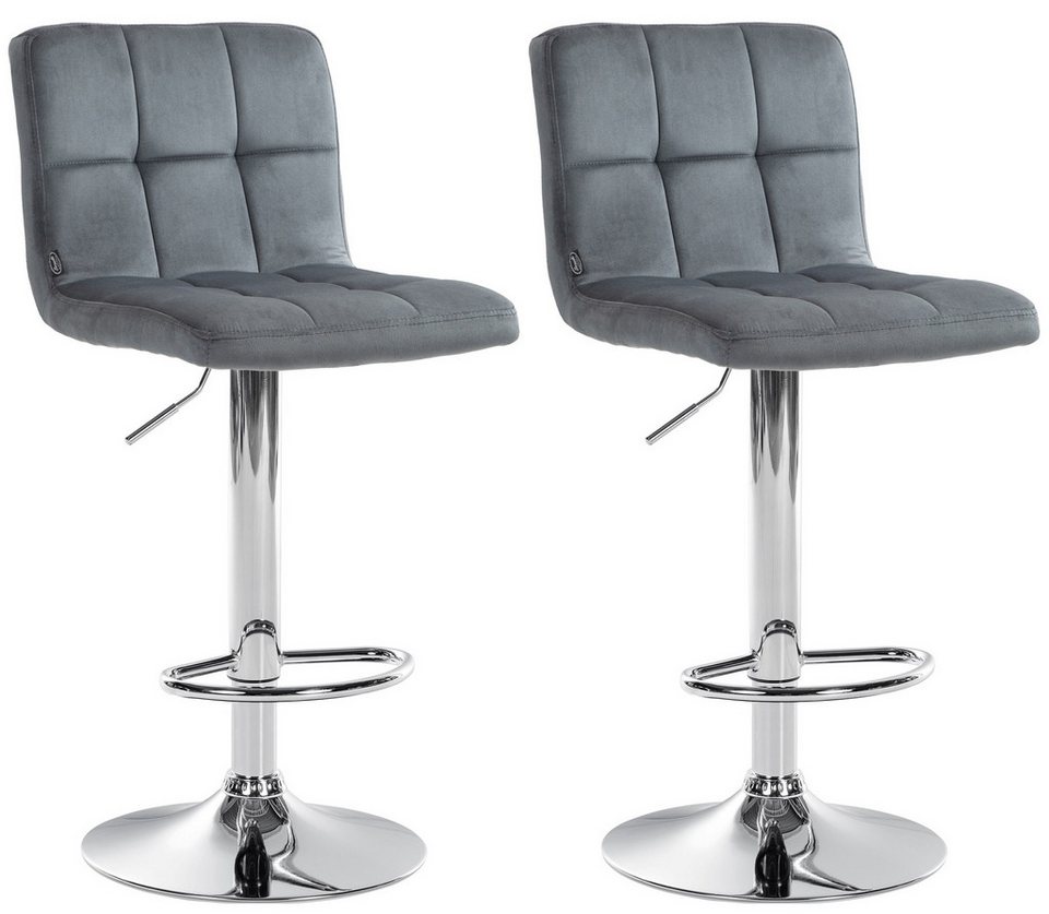 Clp Barhocker Peru Samt 2er Set 2 St 2er Um 360° Drehbar Und
