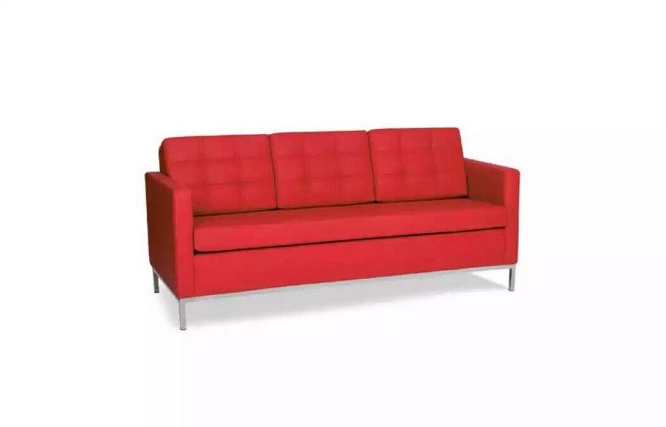 Jvmoebel Sofa Roter Dreisitzer Moderne Luxus Couch Polstersitzer Textil