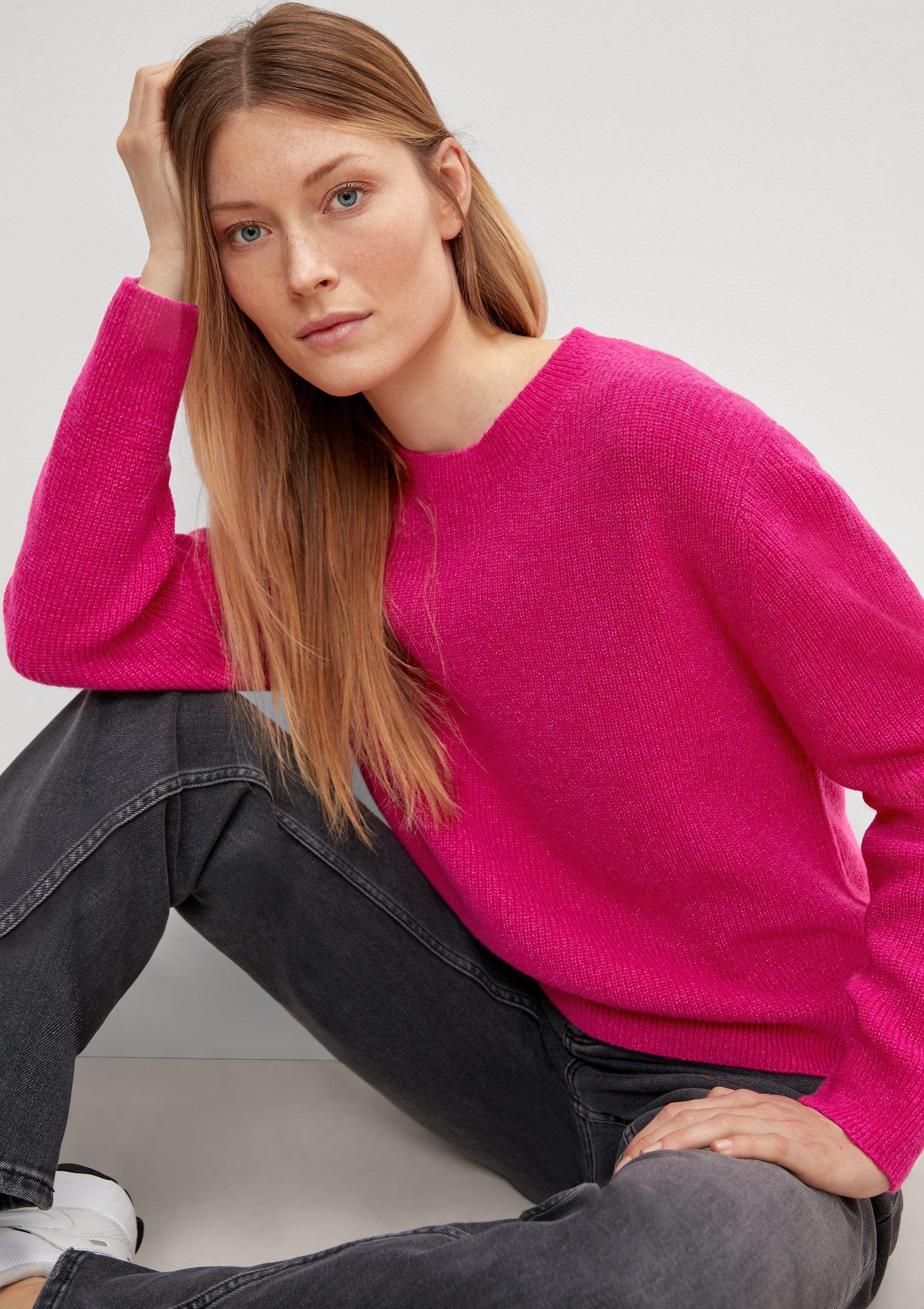 Comma Casual Identity Langarmshirt Pullover Aus Wollmix