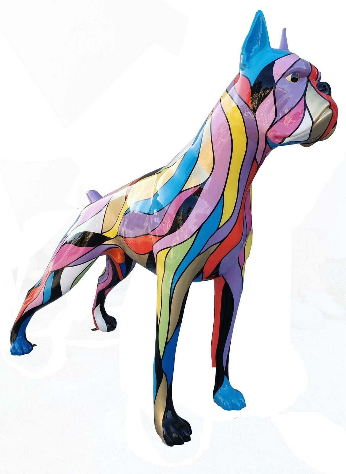 Jvmoebel Dekoobjekt Hund Figur Statue Design Skulptur 173cm Garten