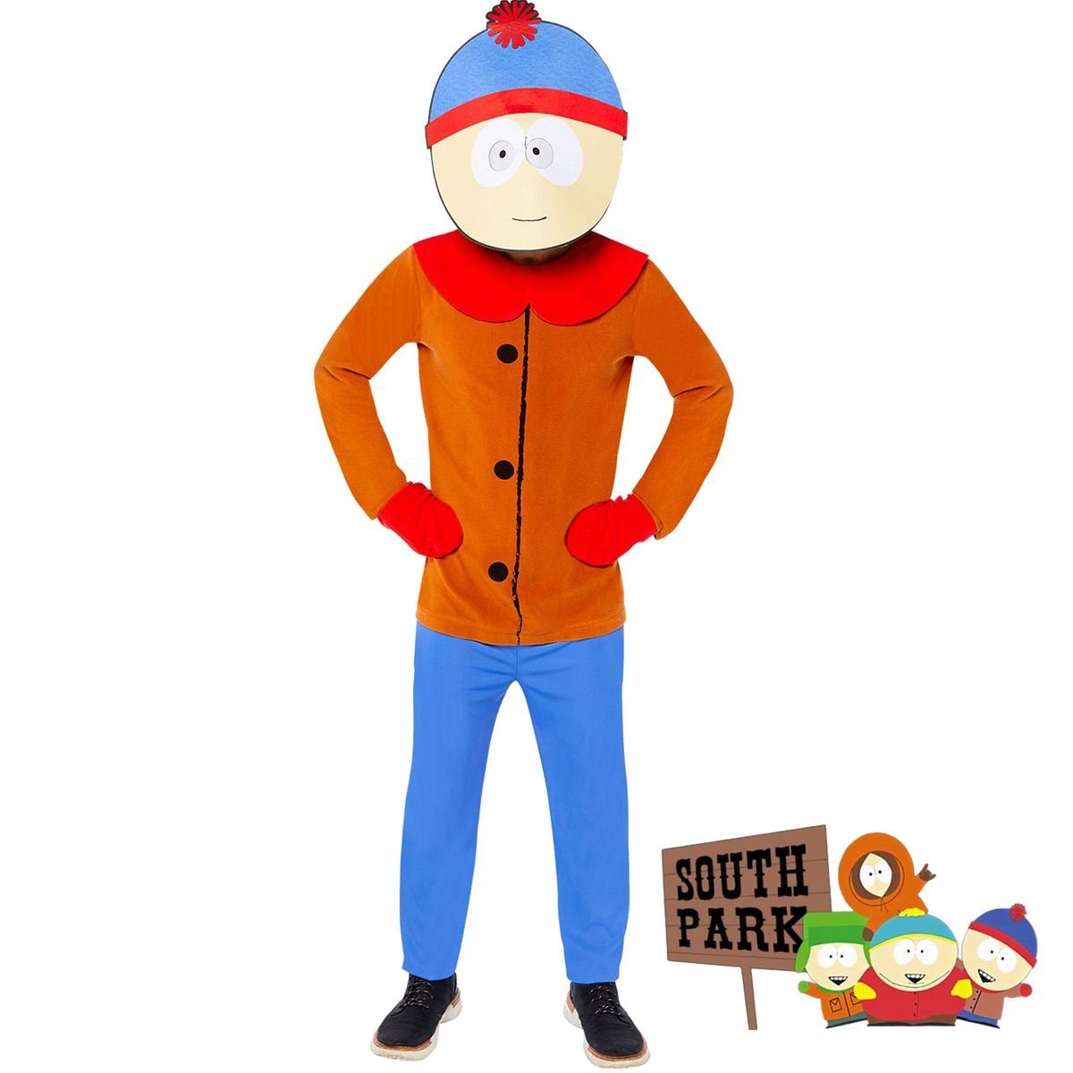 Amscan Kostüm South Park Kostüm Stan, Faschingskostüm, Karnevalskostüm