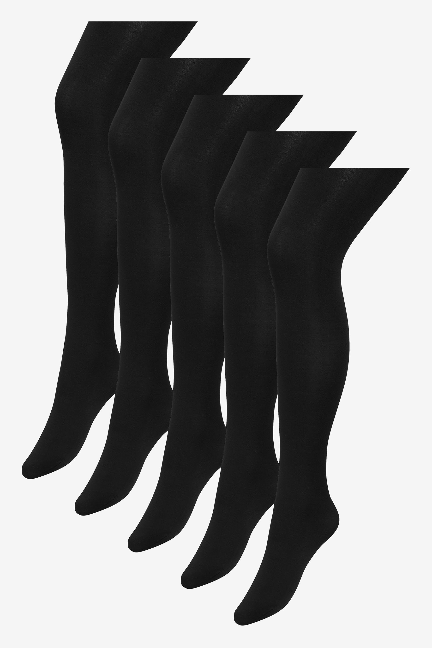 Next Strumpfhose Blickdichte 80 Denier Basic-Strumpfhose, 5er-Pack (5 ...