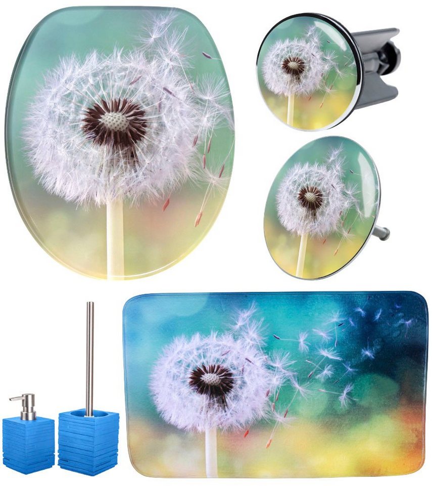 Sanilo Badaccessoire Set Pusteblume Komplett Set 6 Tlg