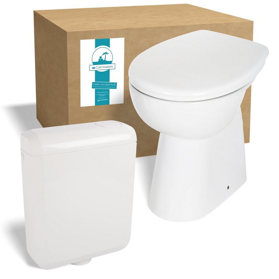 Calmwaters Tiefspül Wc Bodenstehend Abgang Waagerecht Stand Wc