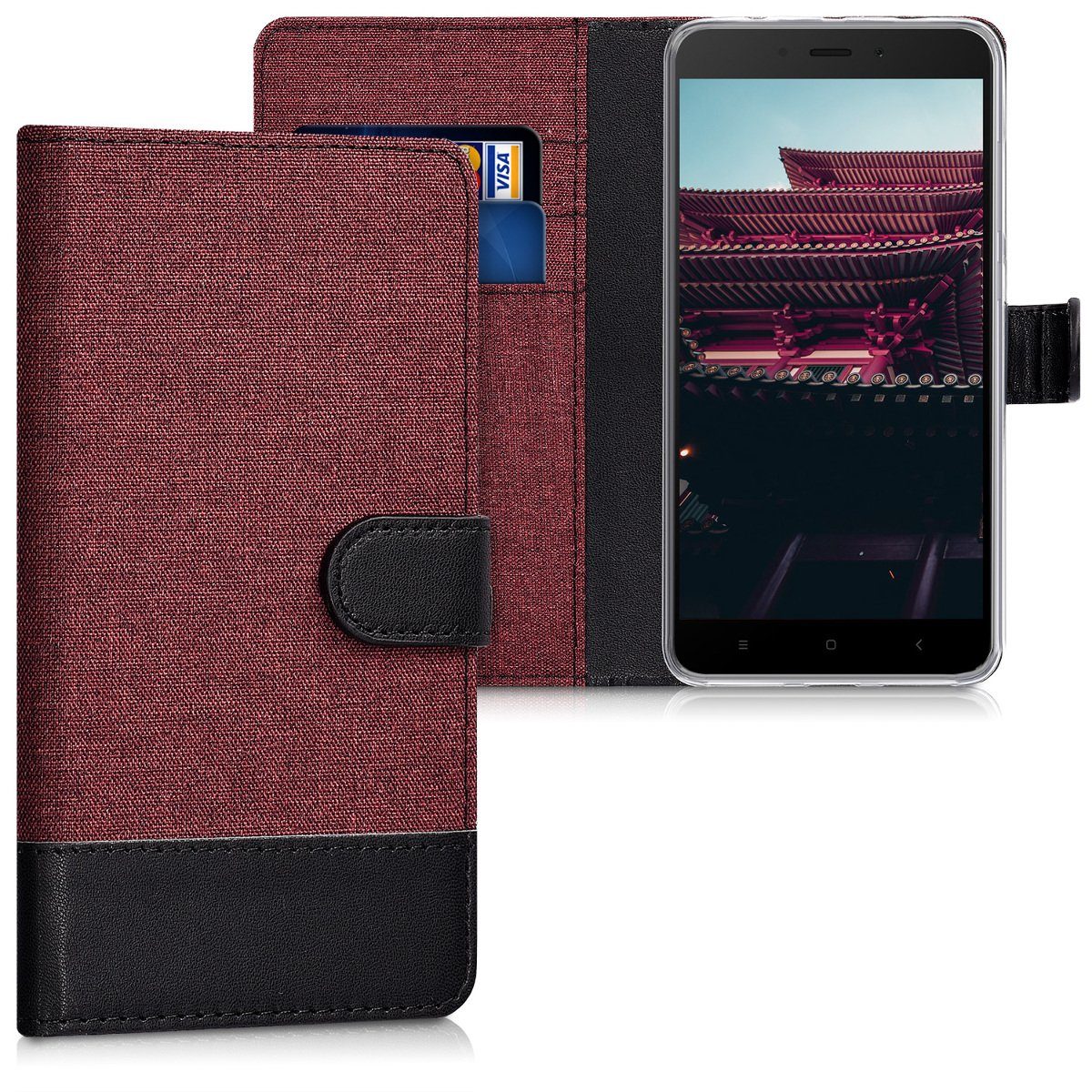 Kwmobile Handyhülle Wallet Case Für Xiaomi Redmi Note 4 Note 4x
