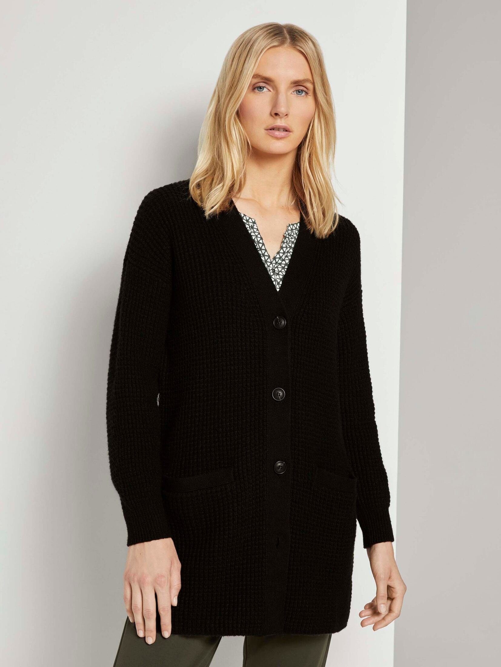 Tom Tailor Strickjacke Weiche Strickjacke Mit Struktur