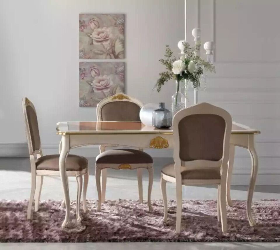 Jvmoebel Esszimmer Set Klassischer Esszimmer 5tlg Esstisch 4x Stühle