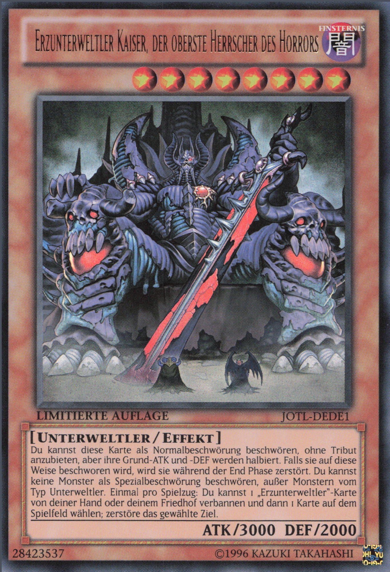 ReCollectibles Sammelkarte YuGiOh Karte Erzunterweltler Kaiser, der oberste Herrscher des ...