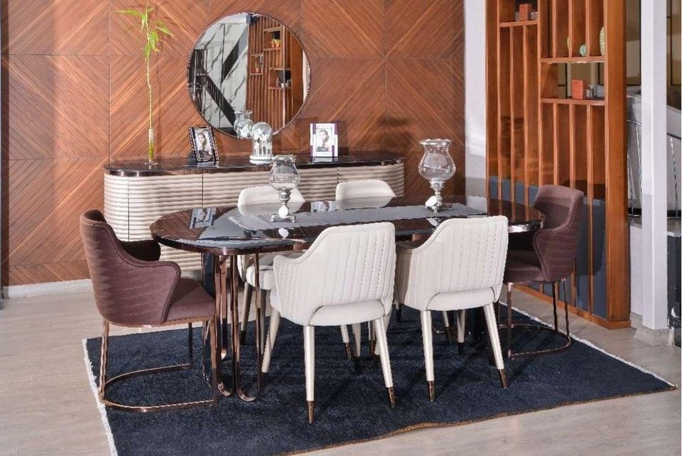 Jvmoebel Essgruppe Komplette Esszimmer Essgruppe Essecke Tisch Stühle
