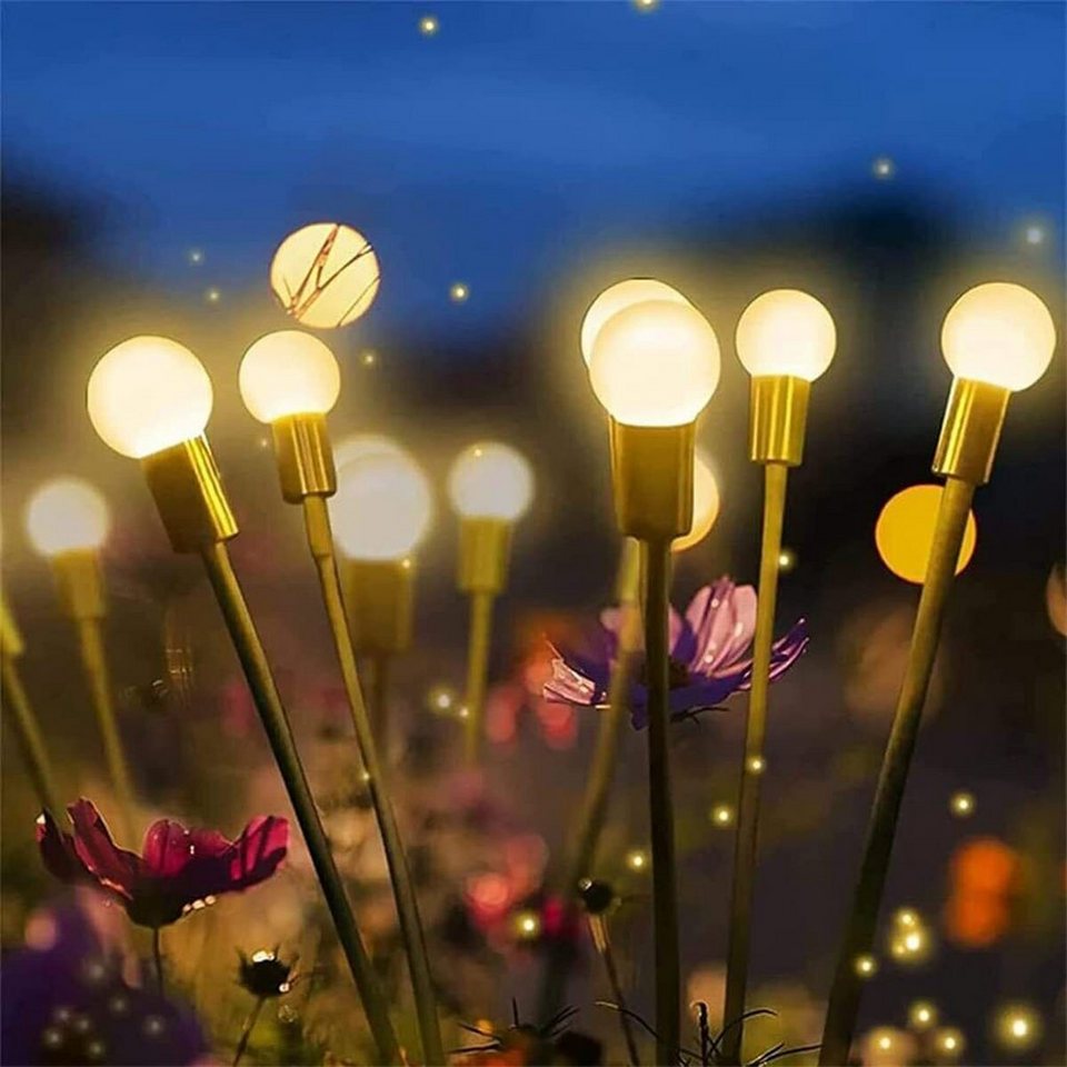 oyajia LED Solarleuchte 1/2x 8 LEDs Solar Glühwürmchen Lichter ... oyajia LED Solarleuchte 1/2x 8 LEDs Solar Glühwürmchen Lichter ...