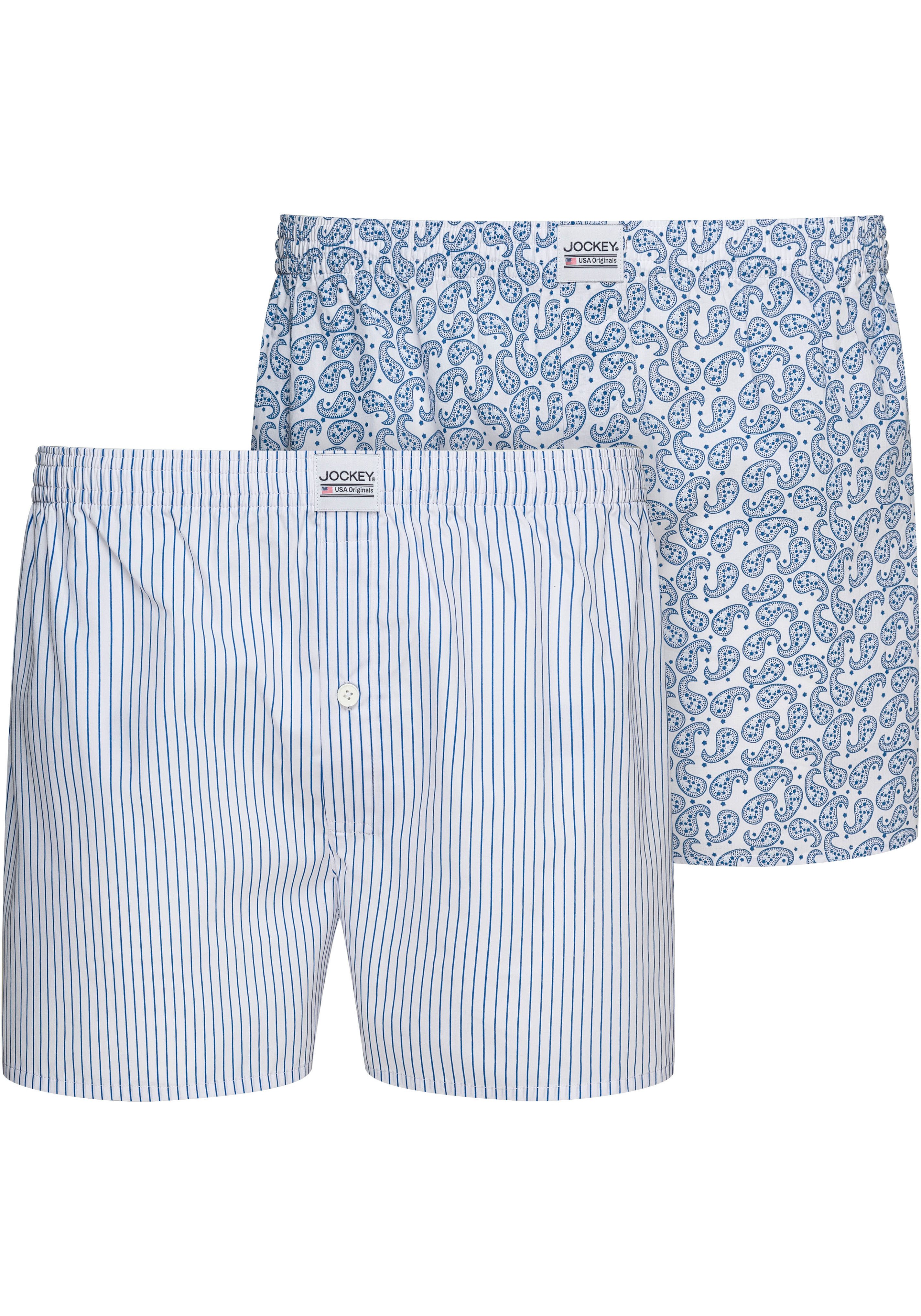 Jockey Webboxer Everyday Woven (2er Pack) mit Eingriff und elastischem Bund