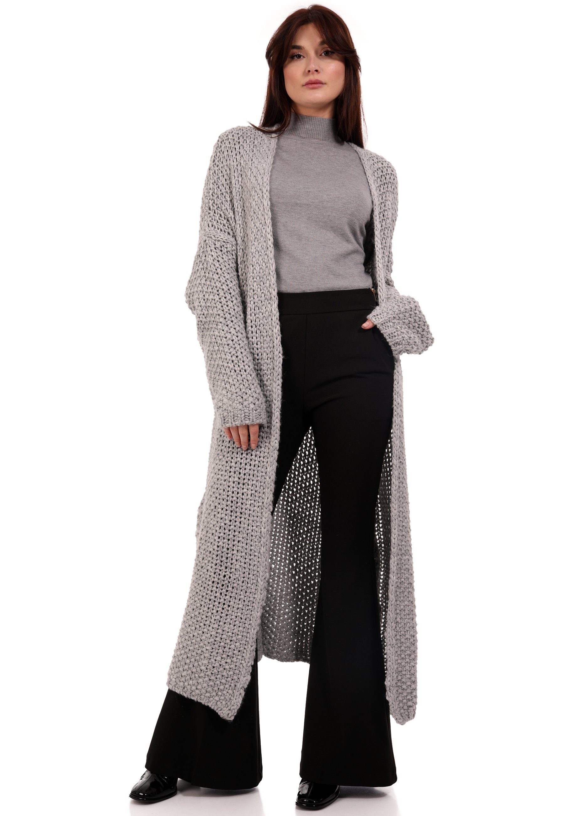 Yc Fashion And Style Strickmantel BohÈme Grobstrickjacke Extralang