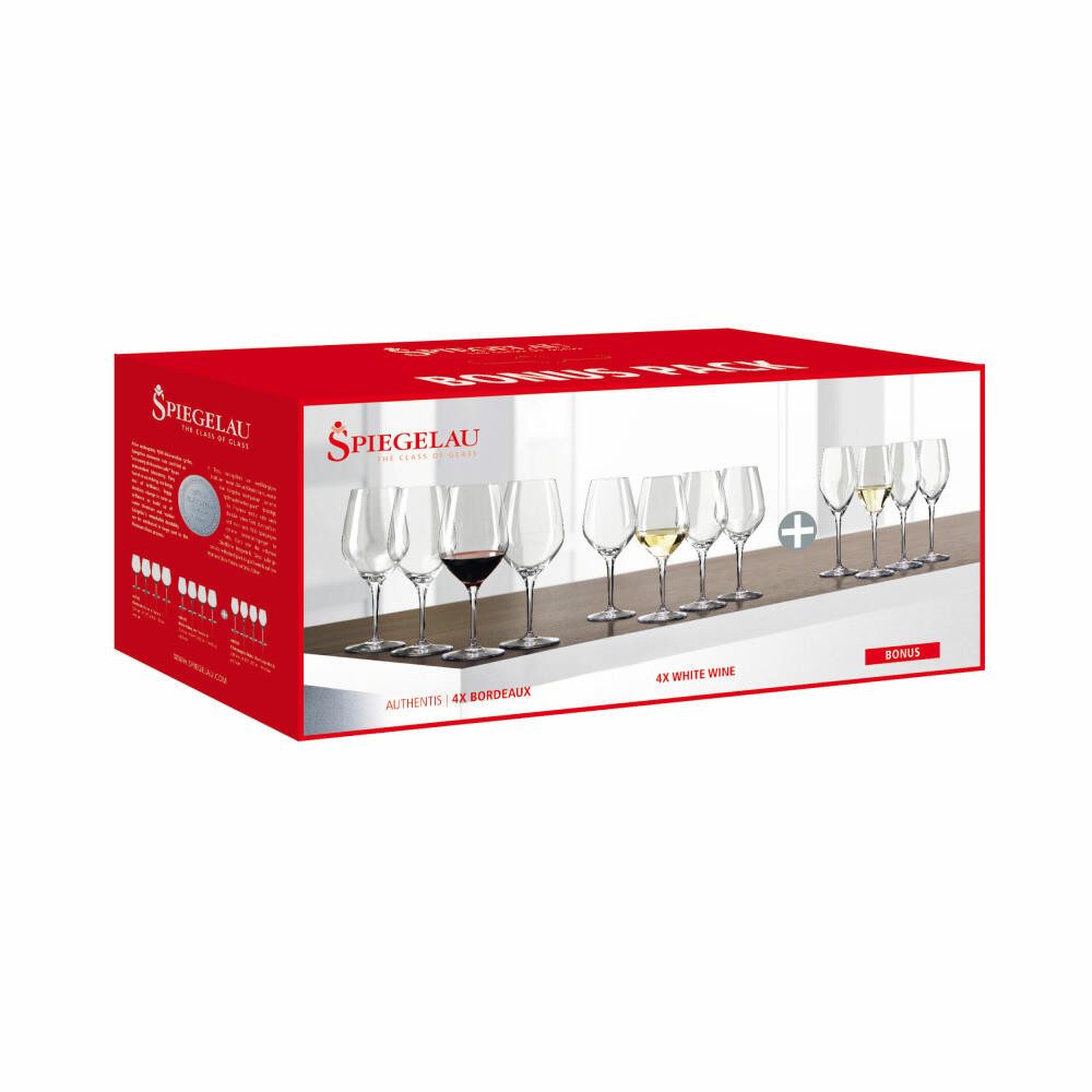 SPIEGELAU Glas Gläser-Set 12 tlg, Glas, Erhöhte Bruchfestigkeit