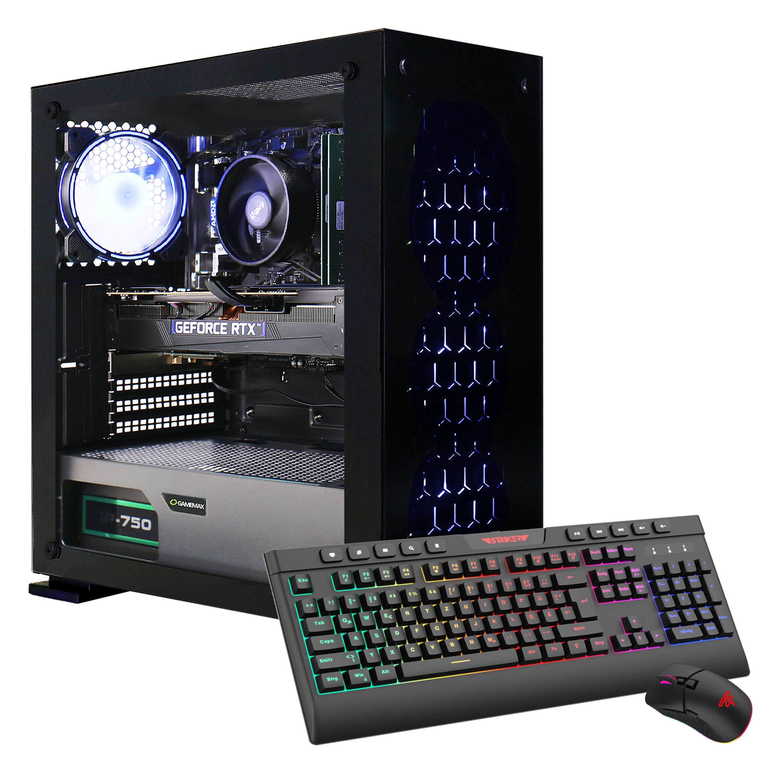 Preisvergleich für GAMEMAX Onyx II 7444 Gaming-PC (AMD 7500F, RTX 4070 ...
