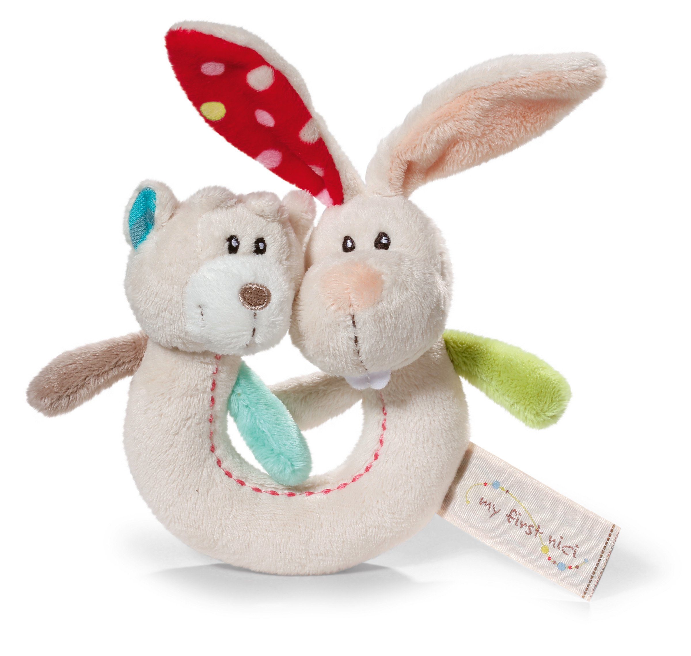 Nici Rassel Nici 37877 Pärchen Greifling Hase Tilli & Bär Taps mit Rassel