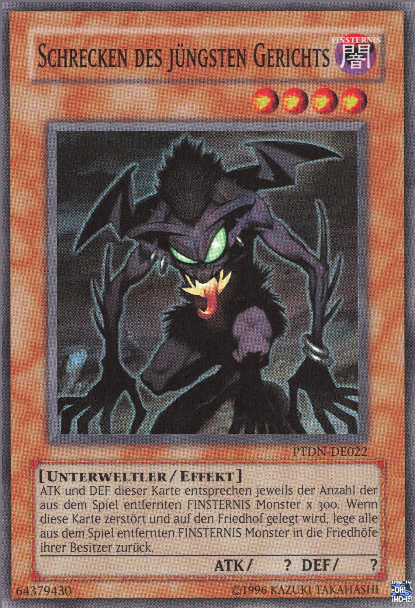 Recollectibles Sammelkarte Yugioh Schrecken Des Jüngsten Gerichts Yu