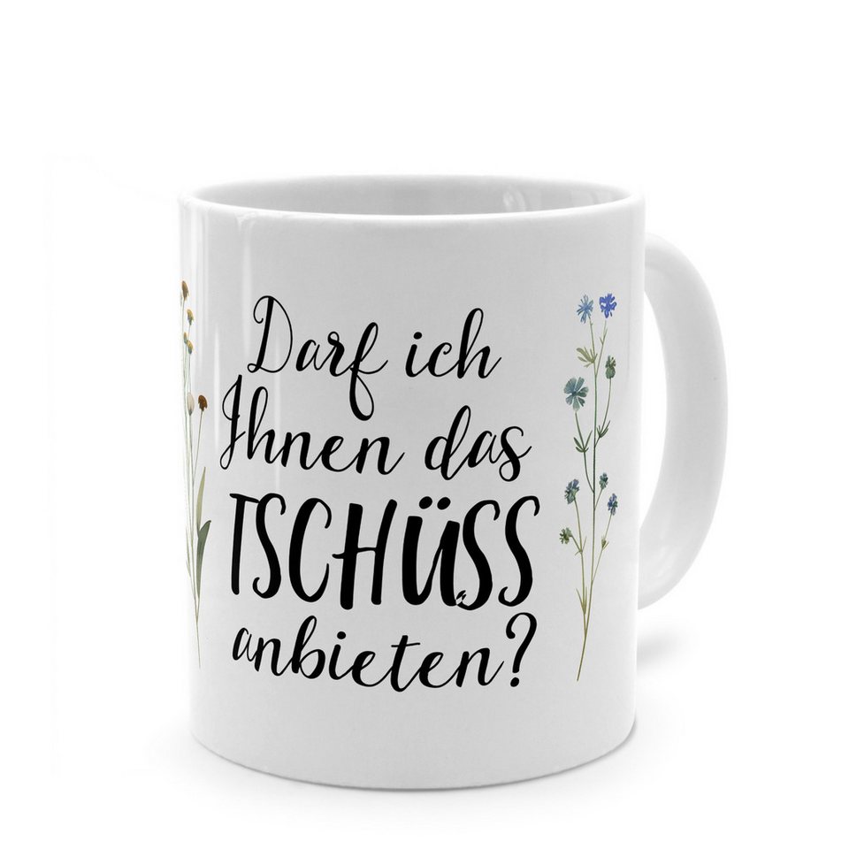 Photofancy Tasse Mit Lustigem Spruch Tschüss Sprüchetasse Mit Humor