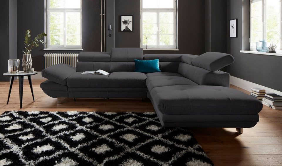 Cotta Ecksofa Enterprise L Form Mit Arm And Kopfteilverstellung