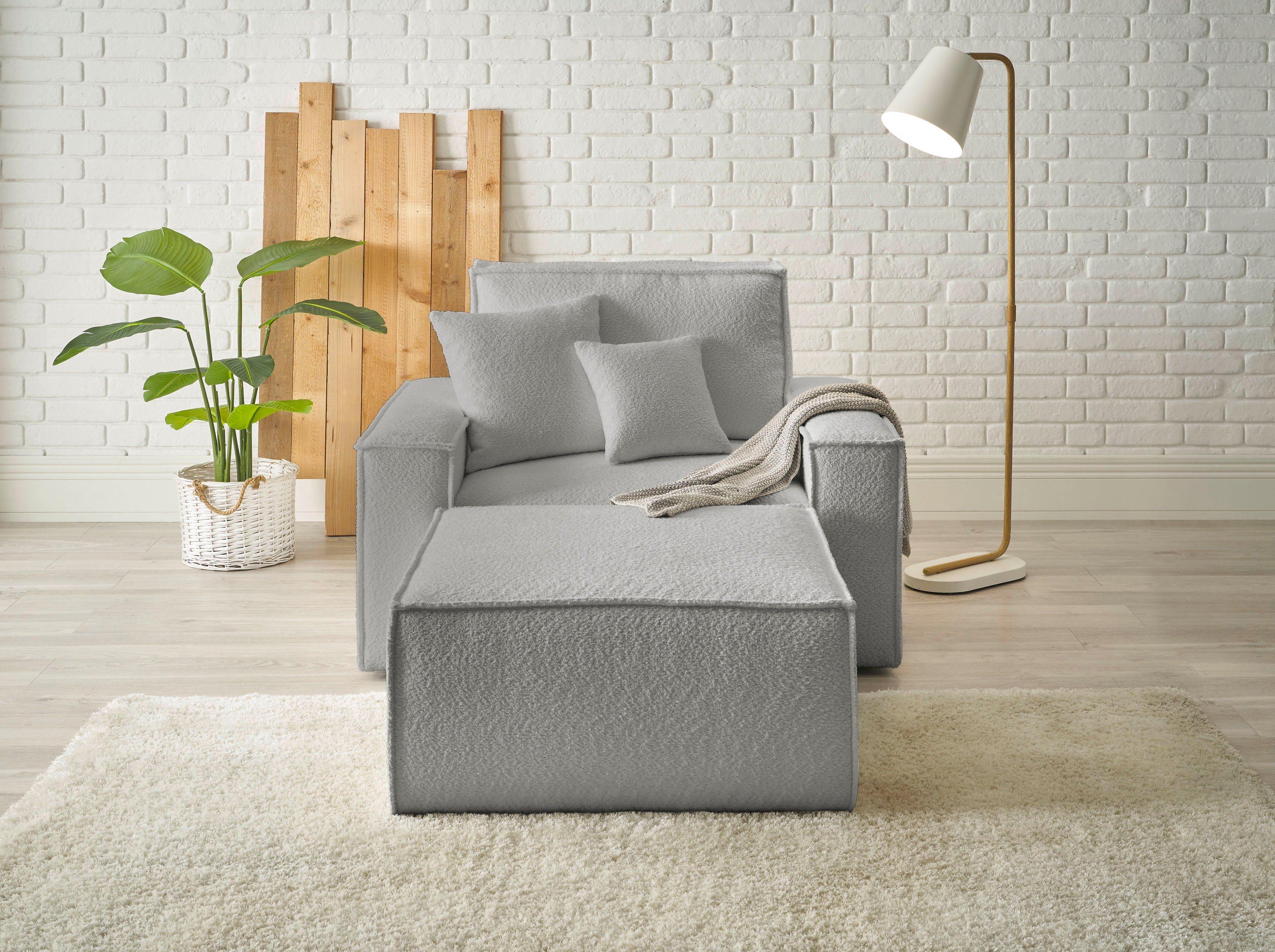Andas Loveseat Finnley 2 St Loveseat Und Hocker Im Set Passend Zur