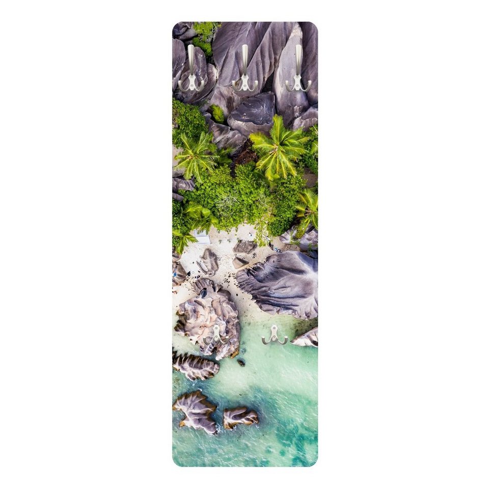 Bilderdepot24 Garderobenpaneel Blau Botanik Tropisch Natur Strand Meer
