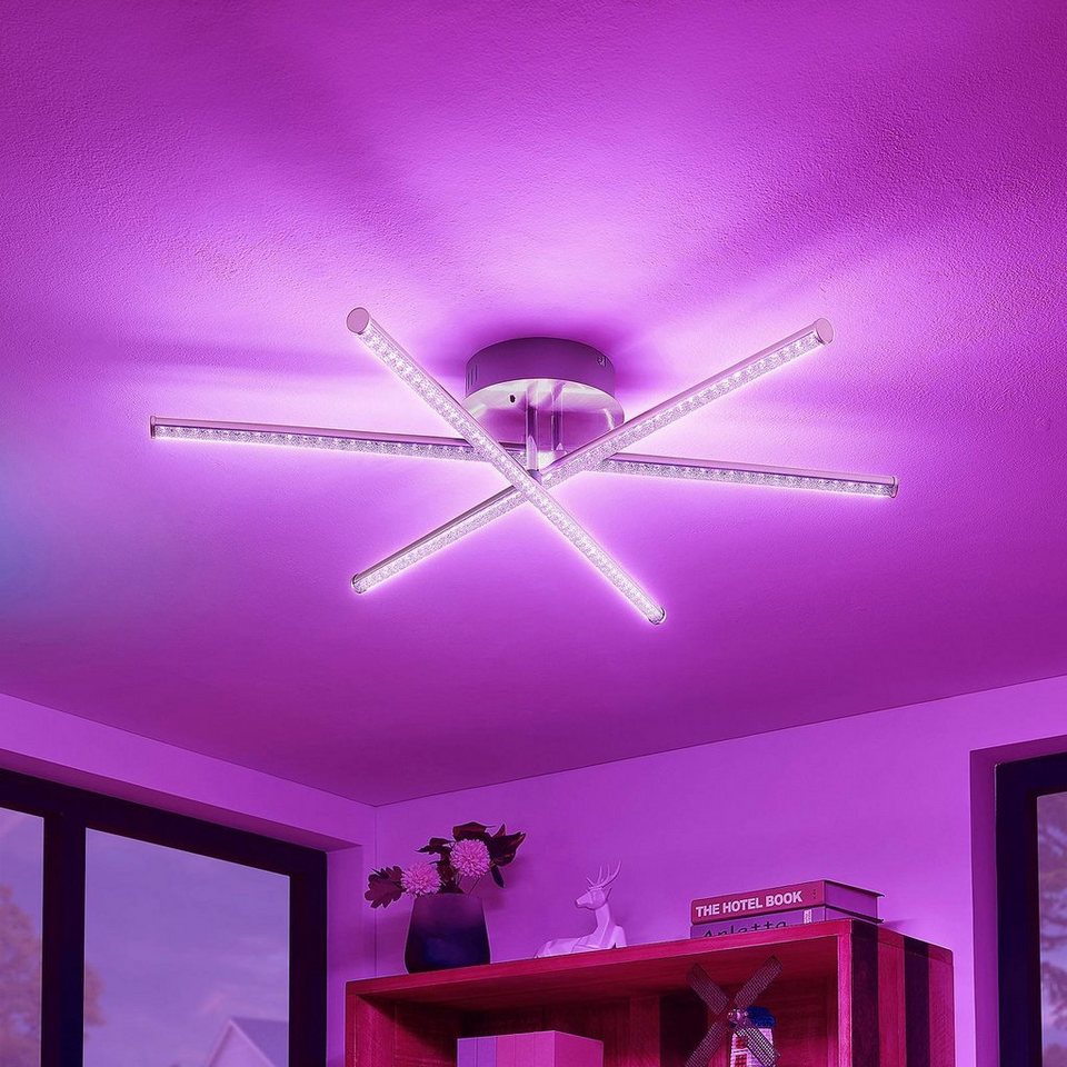 Lindby Led Deckenleuchte Lansson Dimmbar Led Leuchtmittel Fest