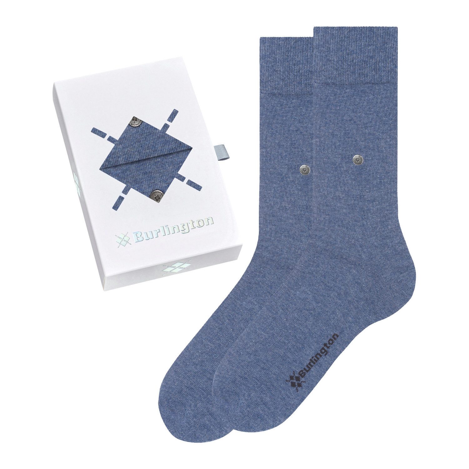 Burlington Freizeitsocken Burlington Herren Socken Basic Gift Box Uni 2Pack 20909