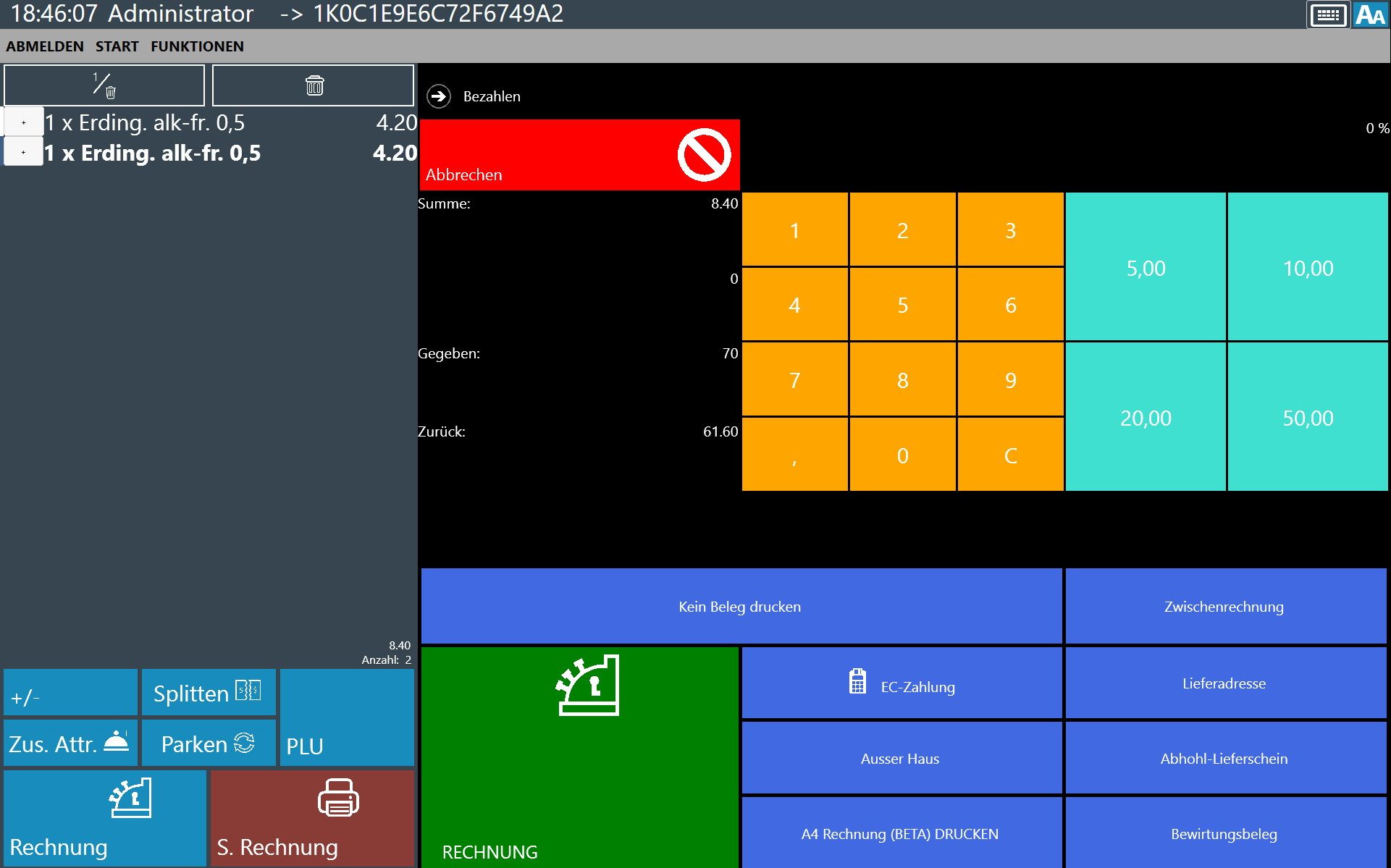 BlitzKasse Kassensystem HANDEL Kassen-Set: ExpressKasse KassenSoftware ...