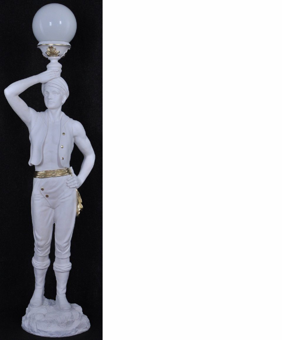 Jvmoebel Dekoobjekt Lebensgroß Hindu Stand Leuchte Skulptur Stehleuchte