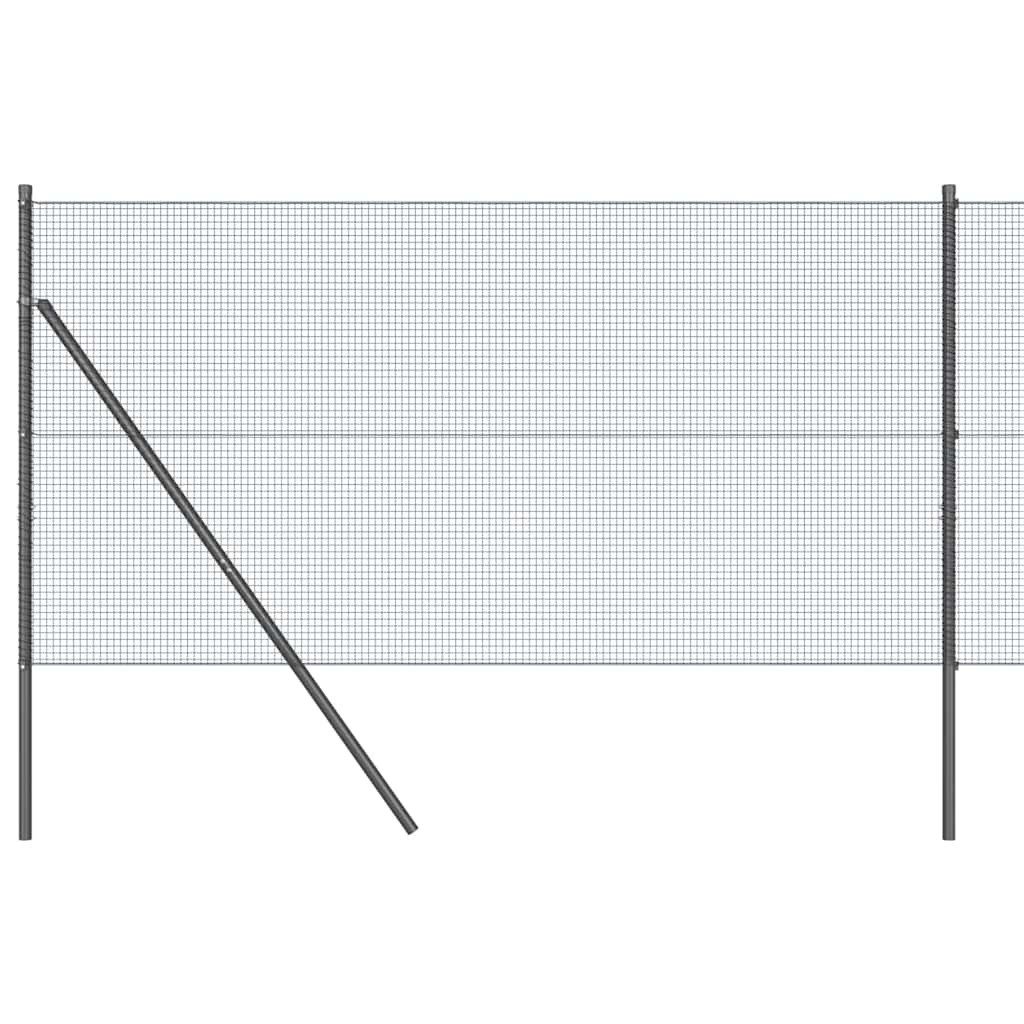 vidaXL Gartenzaun Ground Fix Geschweißter Drahtzaun 25 x 1,4 m (B x H ...