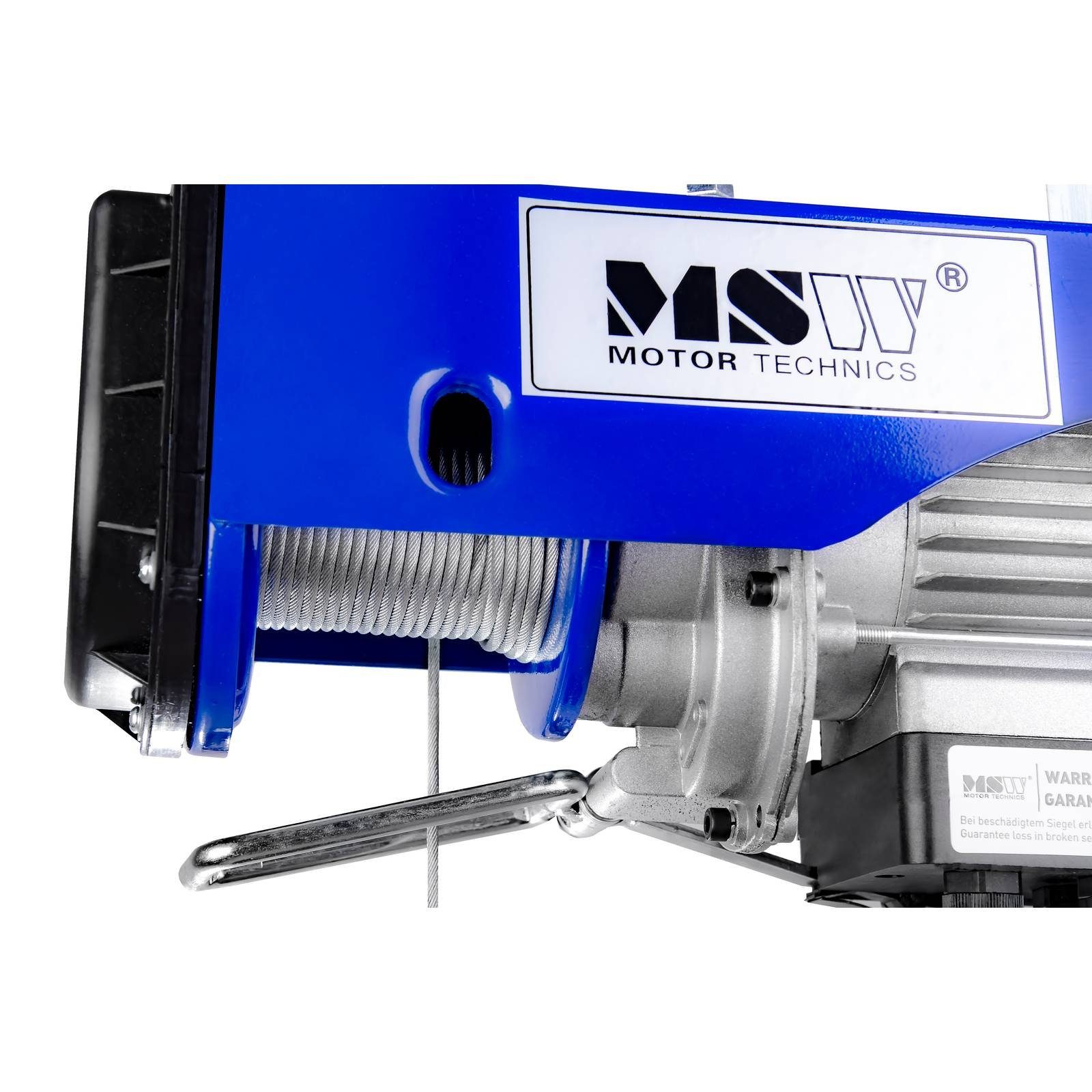 MSW Seilwinde Seilwinde Seilzug Seilhebezug Winde Motorwinde 230V 250Kg ...
