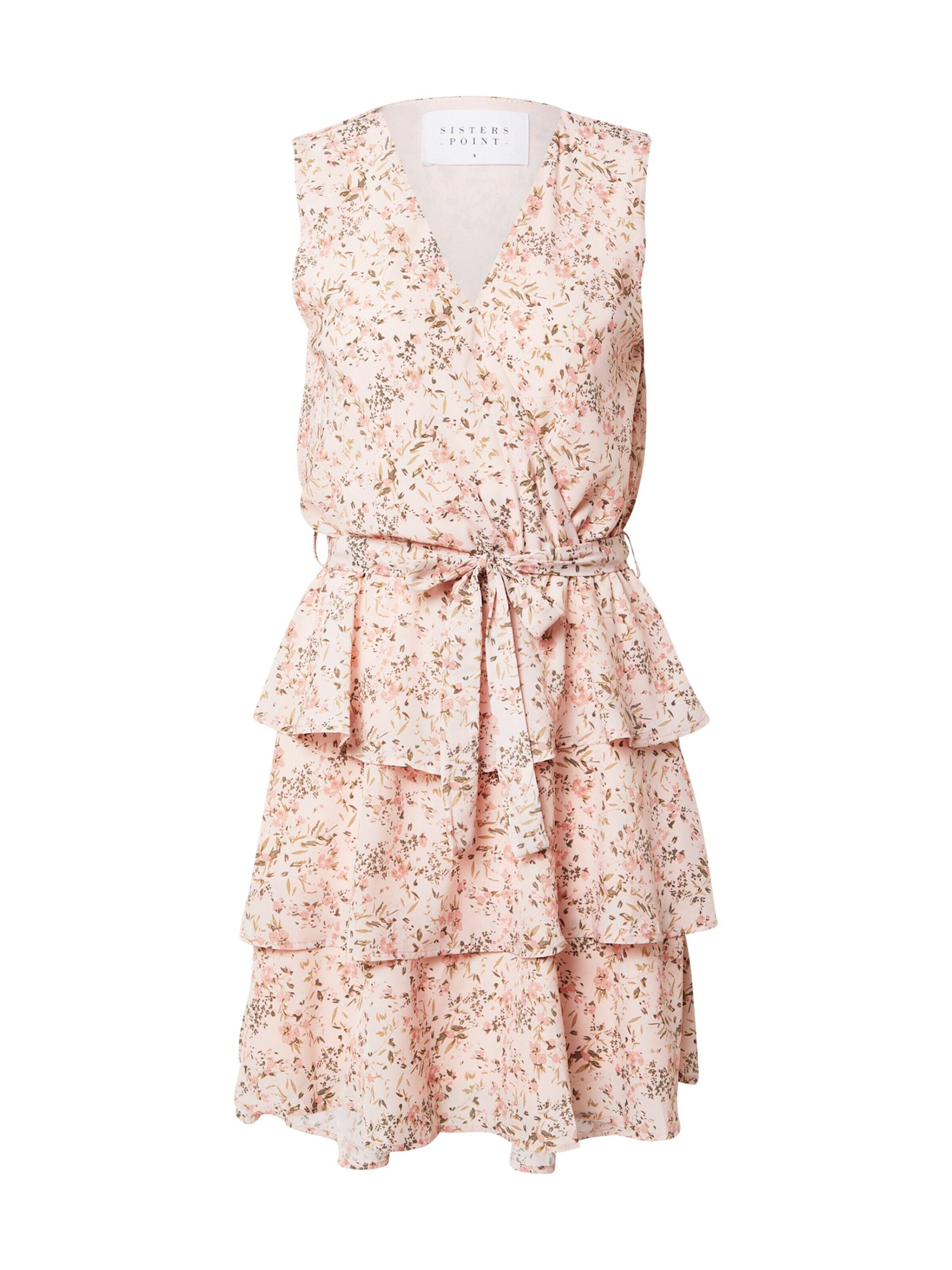 Sisters Point Sommerkleid Nappa 1 Tlg Drapiertgerafft Fließender Stoff