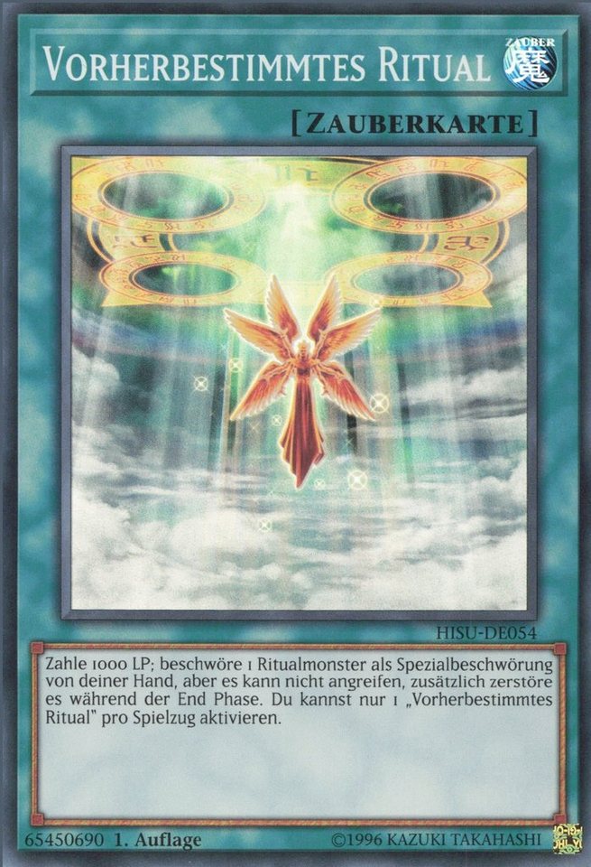 Recollectibles Sammelkarte Yugioh Karte Vorherbestimmtes Ritual Deutsch